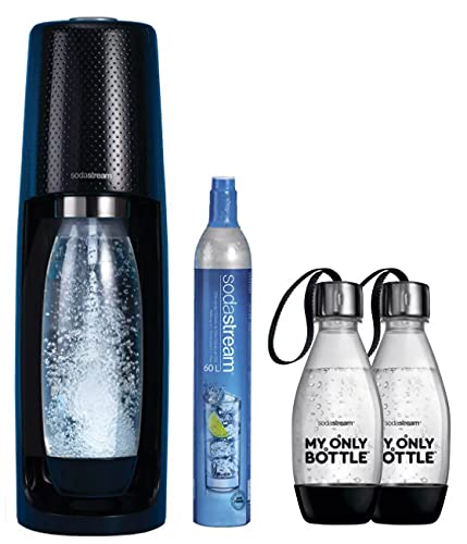 SodaStream Fizzi Sparkling Water Maker with CO2 Carbonator and 2 Extra Bottles -