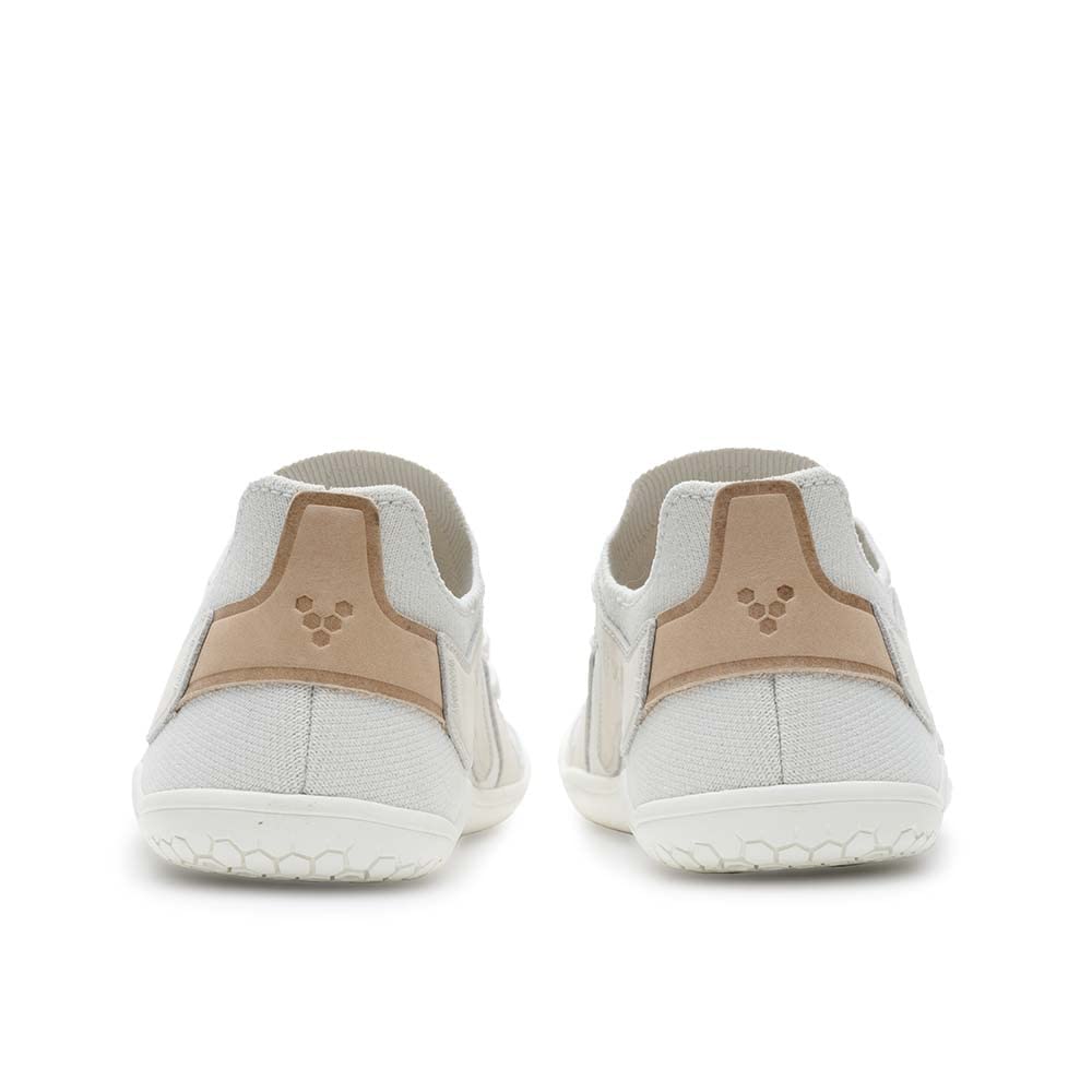 Vivobarefoot Womens Primus Asana Leather Textile Natural Trainers 7.5 US
