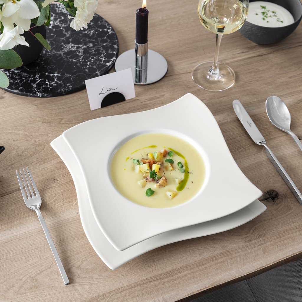 Villeroy & Boch New Wave Rim Soup, 10.25 in, White
