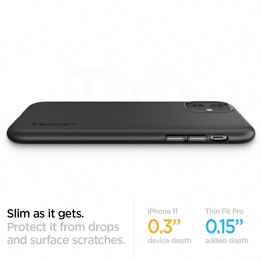 Spigen Thin Fit Pro Designed for Apple iPhone 11 Case (2019) - Black