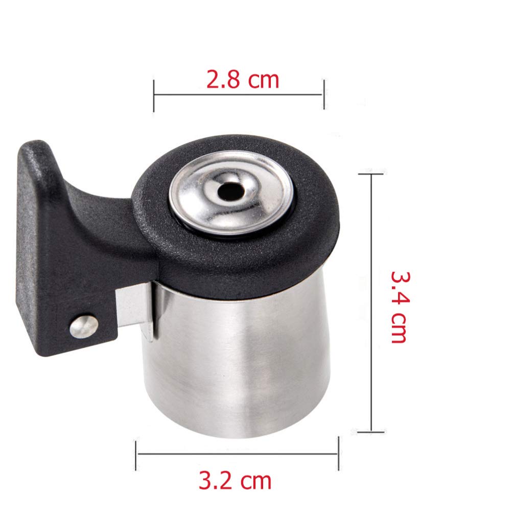 YARDWE Tea Kettle lound Whistle Kettle Whistle Replacement Water Boiling Kettle Nozzle Stainless Steel Teapot Spout Tip Kettle Warning Tea Kettle Whistling Parts(1.57X1.26X1.10in)