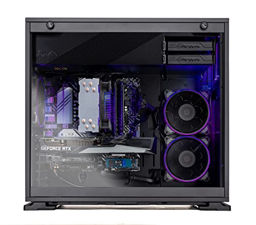 Skytech Gaming Azure Gaming PC Desktop – AMD Ryzen 5 5600X 3.7 GHz, RTX 3060 Ti, 1TB NVME SSD, 16G DDR4 3200, 650W Gold PSU, AC Wi-Fi, Windows 10 Home 64-bit