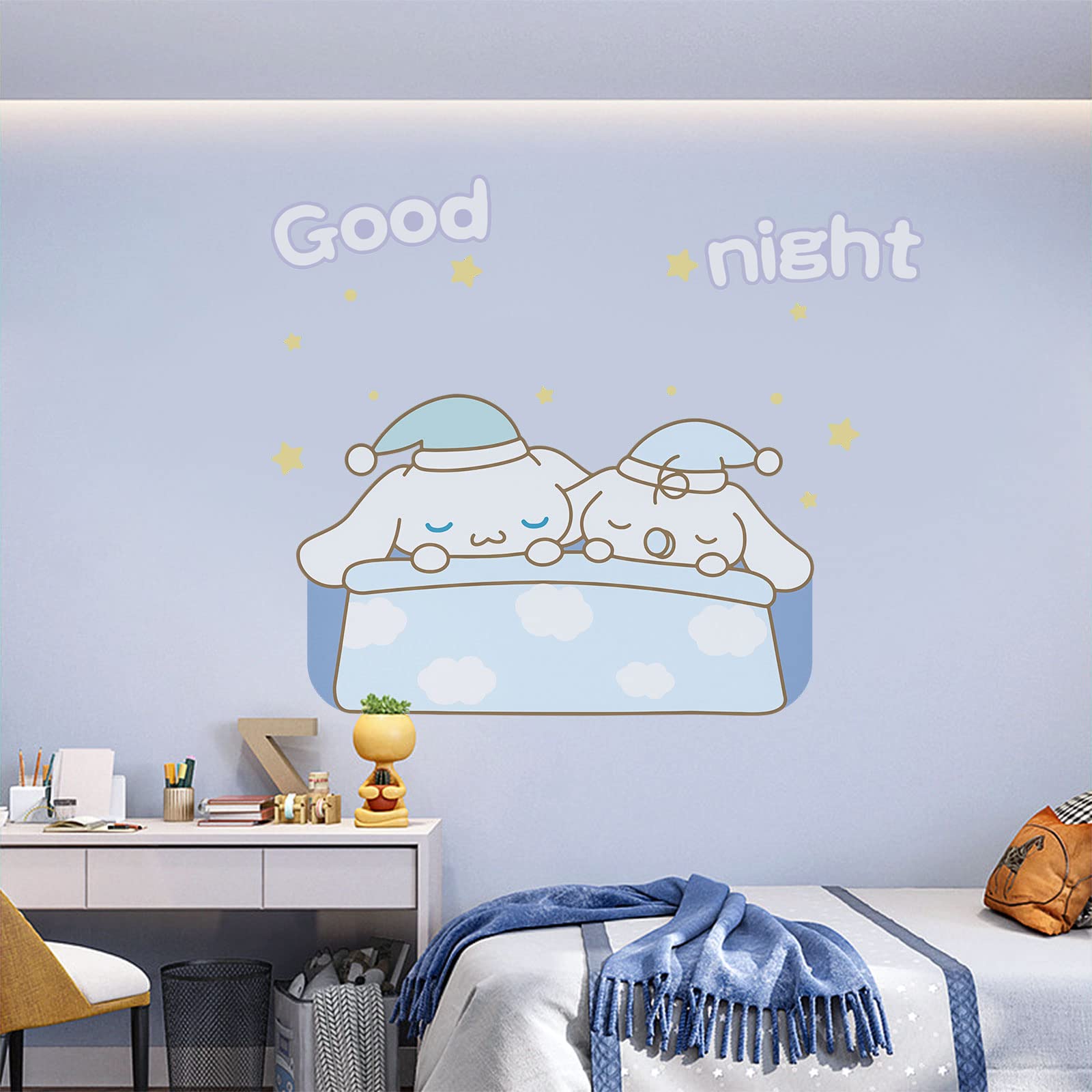 Removable Kids Wall Decals Peel and Stick Vinyl Cartoon Mouse Wall Mural Stickers for Cartoon Room Decal Nursery Kids Bedroom Playroom Wall Decor