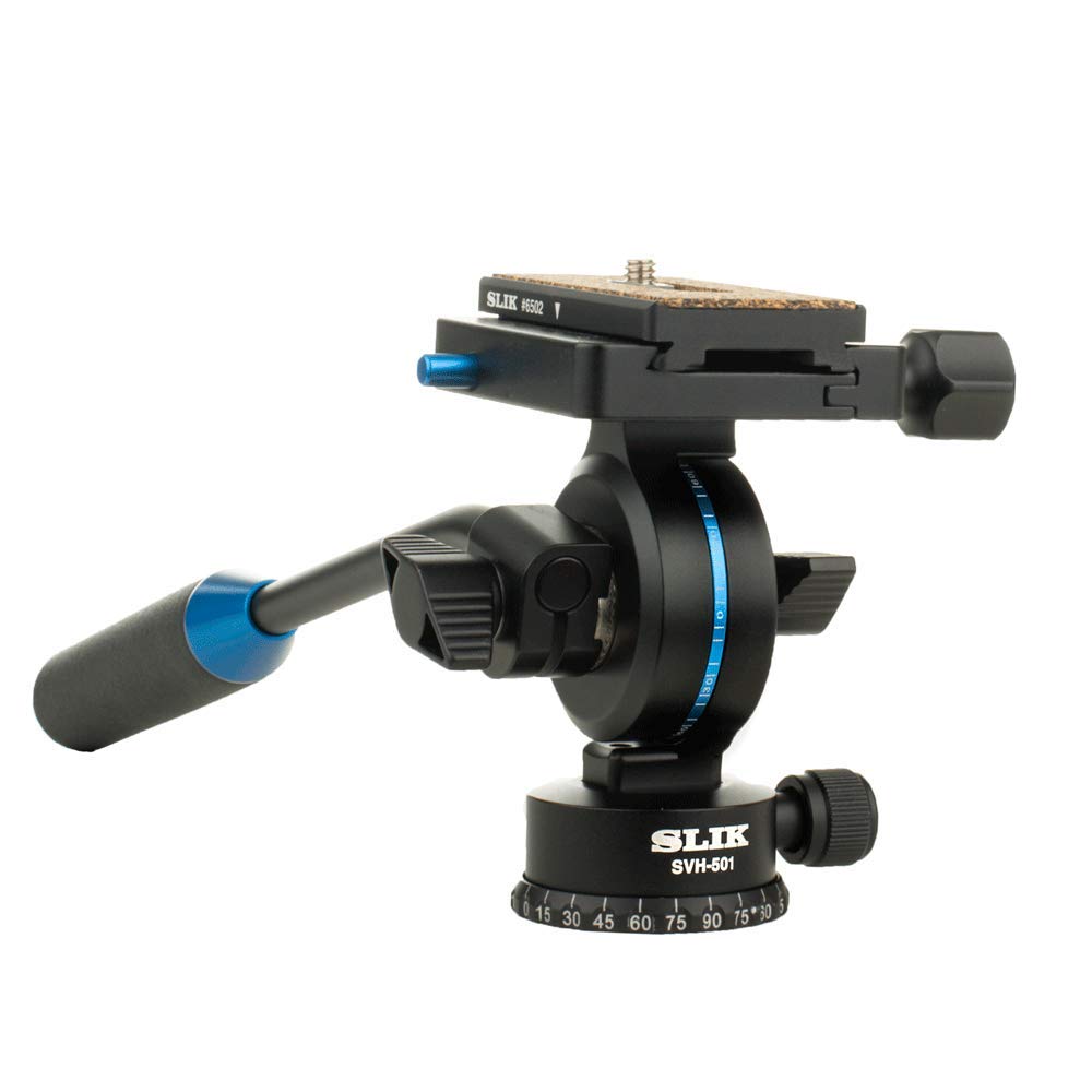 Slik SVH-501 Compact Fluid Video Head with Arca-Swiss Style Quick Release