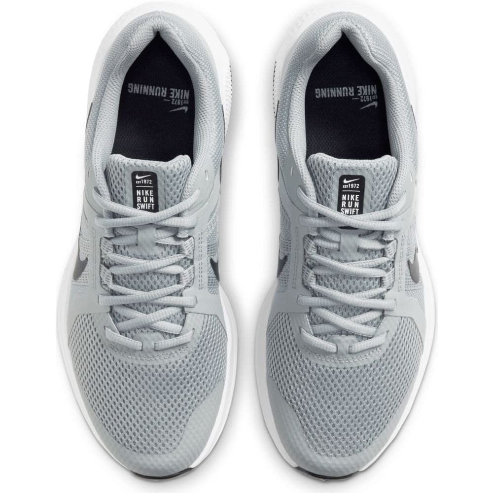 NIKE Men's Run Swift 2 Shoe, Particle Grey Black White, 12