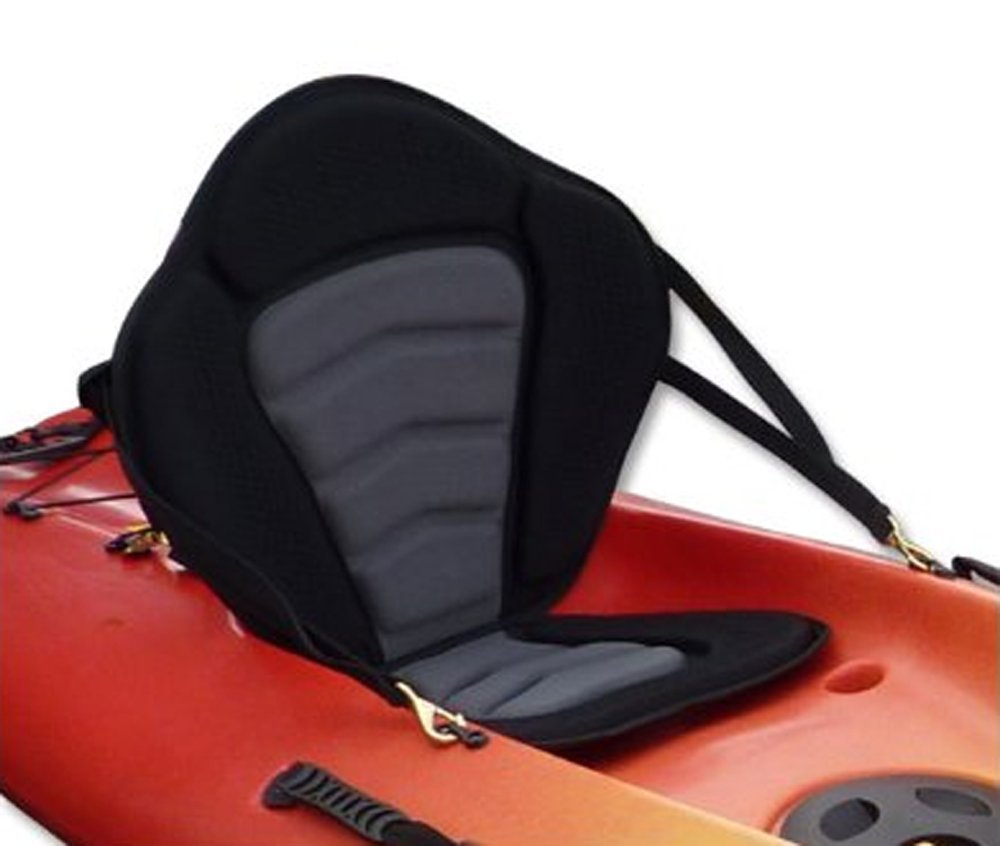 Pactrade Marine Adjustable Padded Deluxe Kayak Seat with Detachable Back Backpack/Bag Canoe Backrest