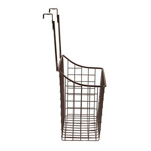 Spectrum Grid Over The Cabinet Wire Storage Basket Large (Bronze) - Organizer for Bathroom, Kitchen, Under Sink, Pantry, Hair Tools, & More