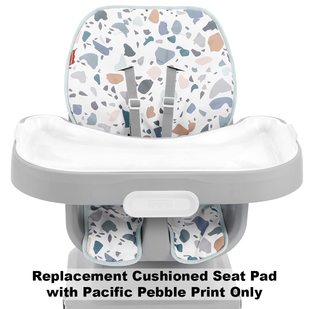 Replacement Part for Fisher-Price SpaceSaver Simple-Clean High-Chair - HGX43 ~ Replacement Cushioned Seat Pad ~ Pacific Pebble Print