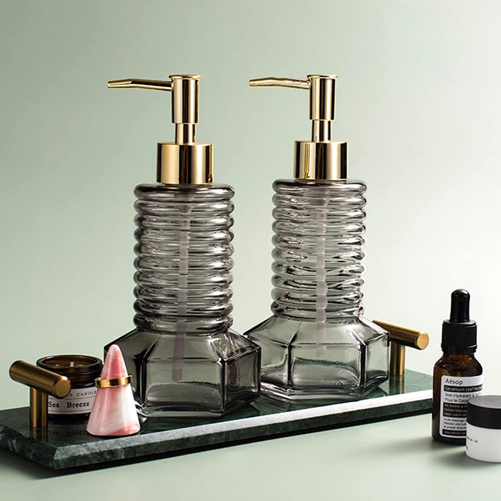 Soap Dispenser 300ml Soap Dispenser Bathroom Glass Liquid Storage Bottle Shampoo Bottles, for Kitchen Bathroom Bedroom Bathroom Soap Dispenser
