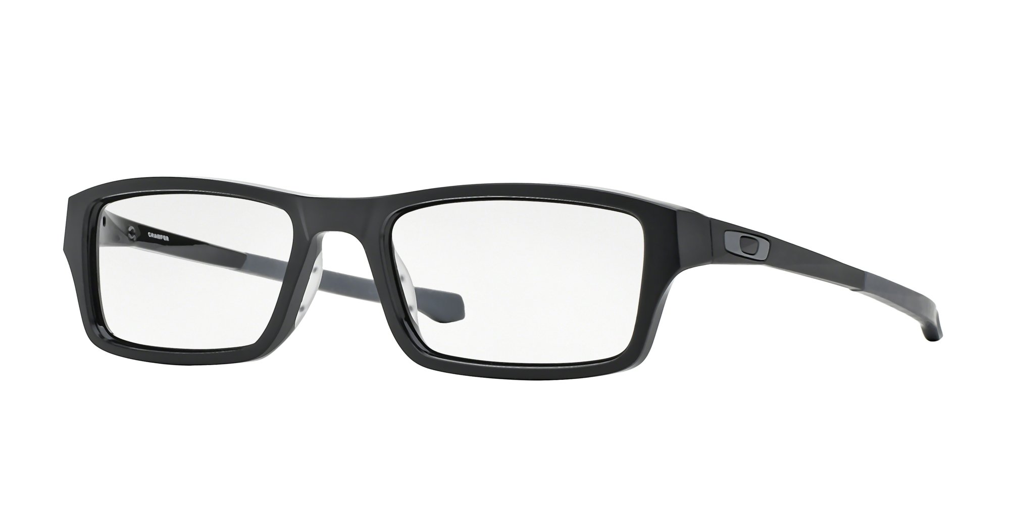 Oakley Men's Ox8039 Chamfer Rectangular Prescription Eyeglass Frames, Satin Black/Demo Lens, 51 mm