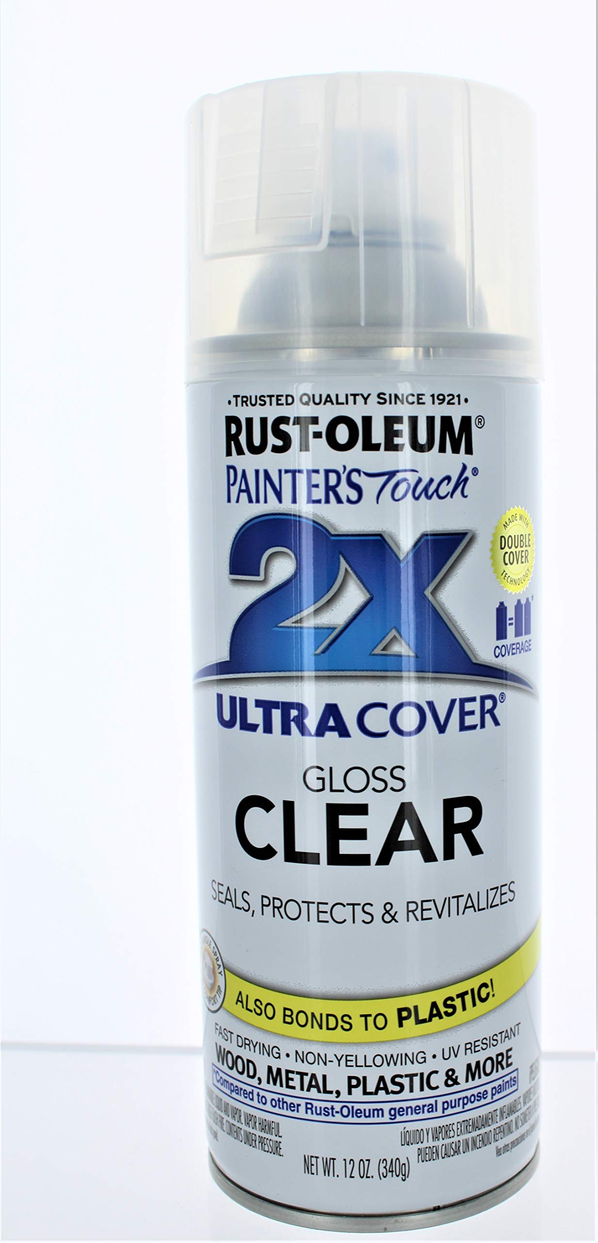 Painter's Touch 2X 12 Oz Clear Cover Spray Paint Gloss [Set of 6]