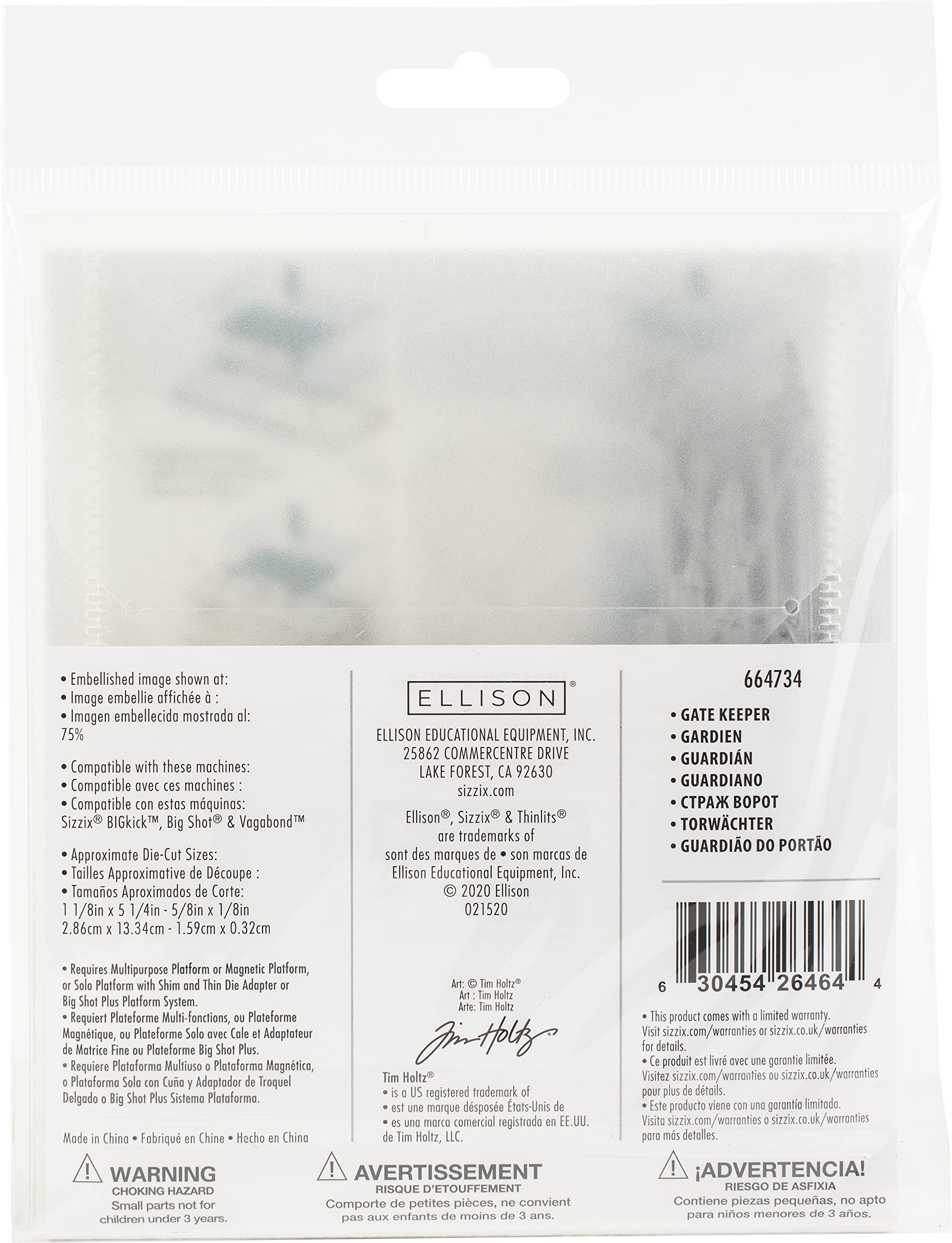Sizzix Tim Holtz - THINLITS DIE KEEPR, Gate Keeper