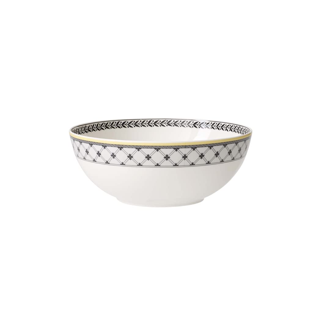 Villeroy & Boch Audun Ferme Salad Bowl, 7.75 in, White/Gray