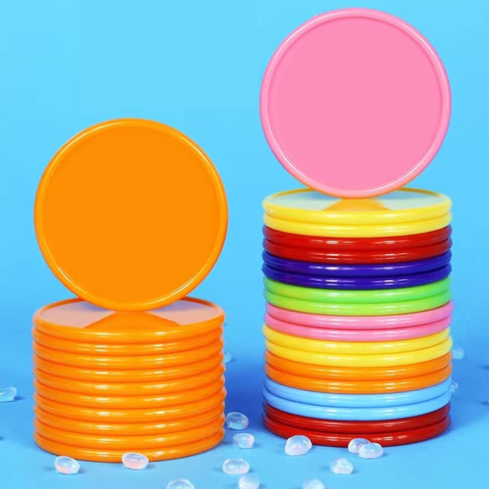 Yhatsoer 500 Pcs Custom Plastic Chips,Personalized Logo and Text,Put Image or Design on a chip(Red)