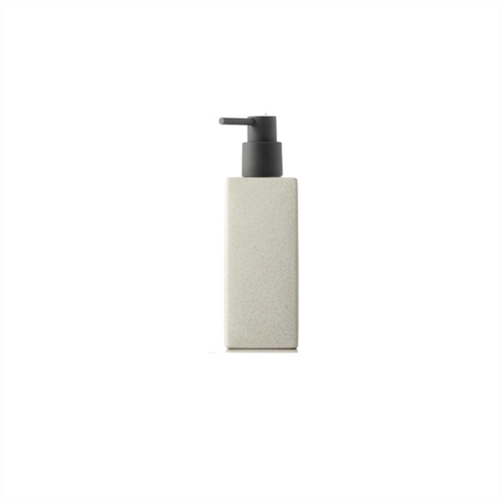 Soap Pump Dispenser Ceramics Square Lotion Bottle Bathroom Accessories Press The Can Soap Liquid Container Bathroom Supplies Bottle Bottles Dispenser (Color : A-450ml-6x19cm)