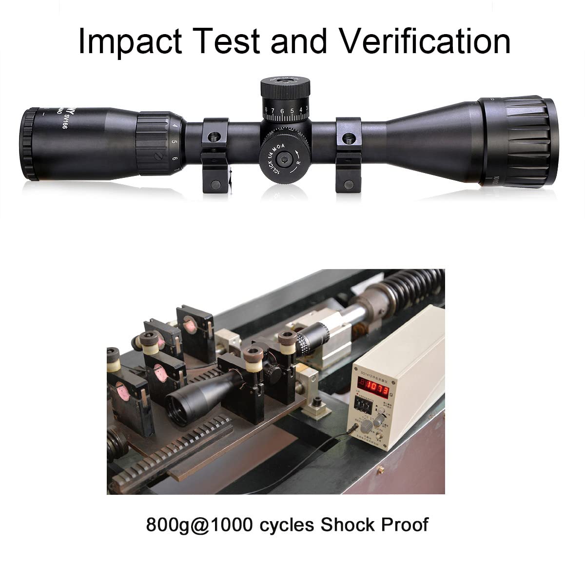 SVBONY SV166 Rifle Scope 3-9x40 AO, Rifle Scopes for Hunting, Spring Loaded Instant Zero Resets Turrets, Parallax Adjustment, Mil Dot Reticle Rifle Scope, for 20mm Picatinny and Weaver Rails
