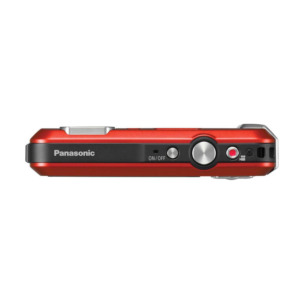 Panasonic LUMIX Waterproof Digital Camera Underwater Camcorder with Optical Image Stabilizer, Time Lapse, Torch Light and 220MB Built-In Memory – DMC-TS30R (Red)