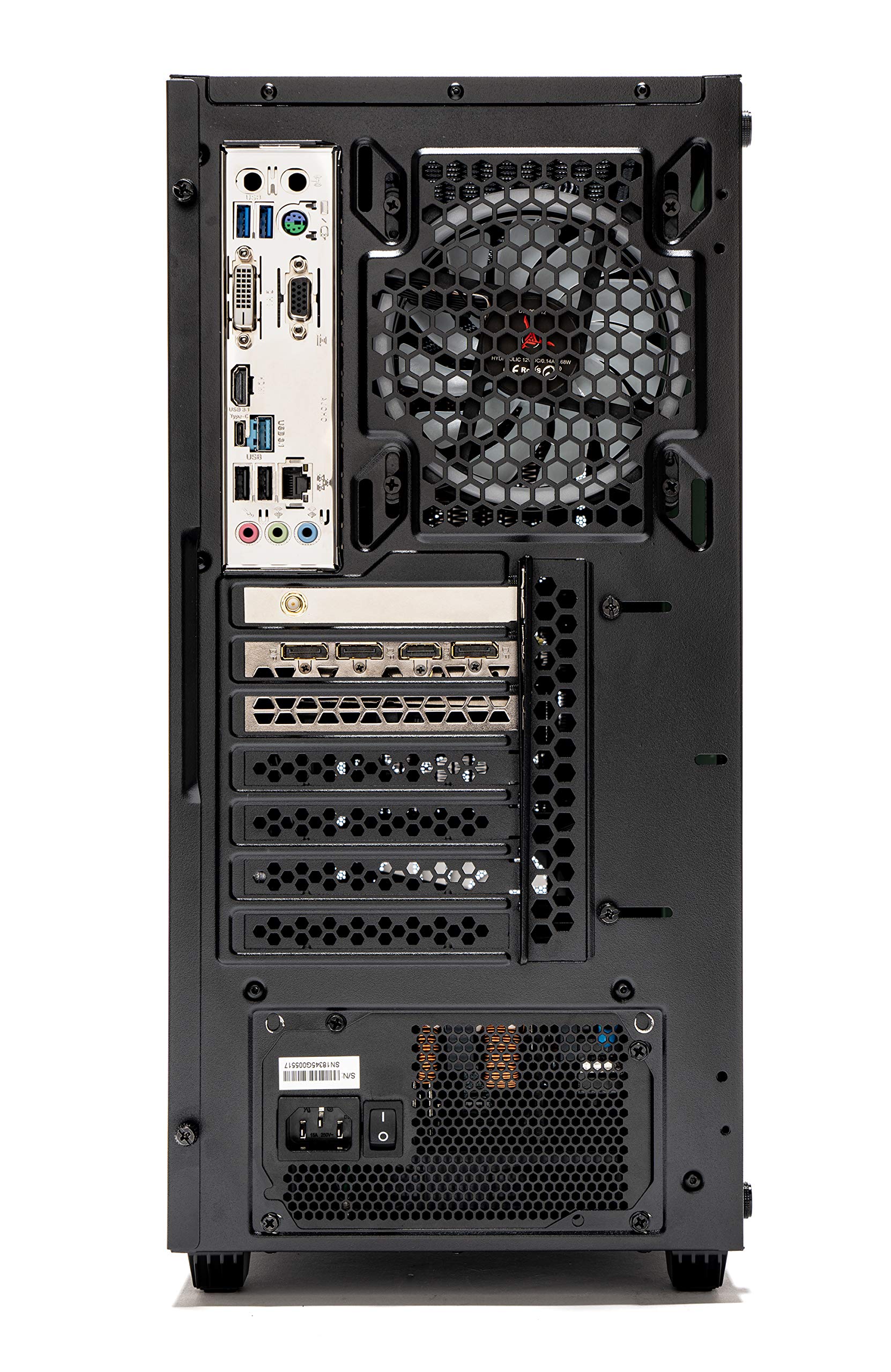 Skytech Chronos Gaming PC Desktop - AMD Ryzen 7 3700X 3.6GHz, RTX 3070 8GB, 16GB DDR4 3200, 1TB NVME, 650W Gold PSU, Windows 10 Home 64-bit, Black