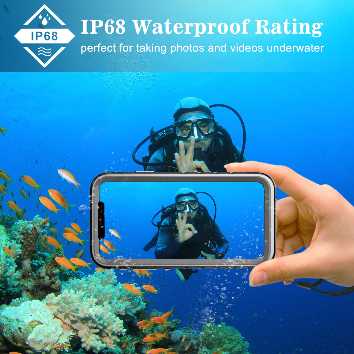 SPORTLINK Waterproof Case for iPhone 11 Pro, Full Body Heavy Duty Protection Full Sealed Cover Shockproof Dustproof Built-in Clear Screen Protector Rugged Case for iPhone 11 Pro 5.8 Inch (Pink)