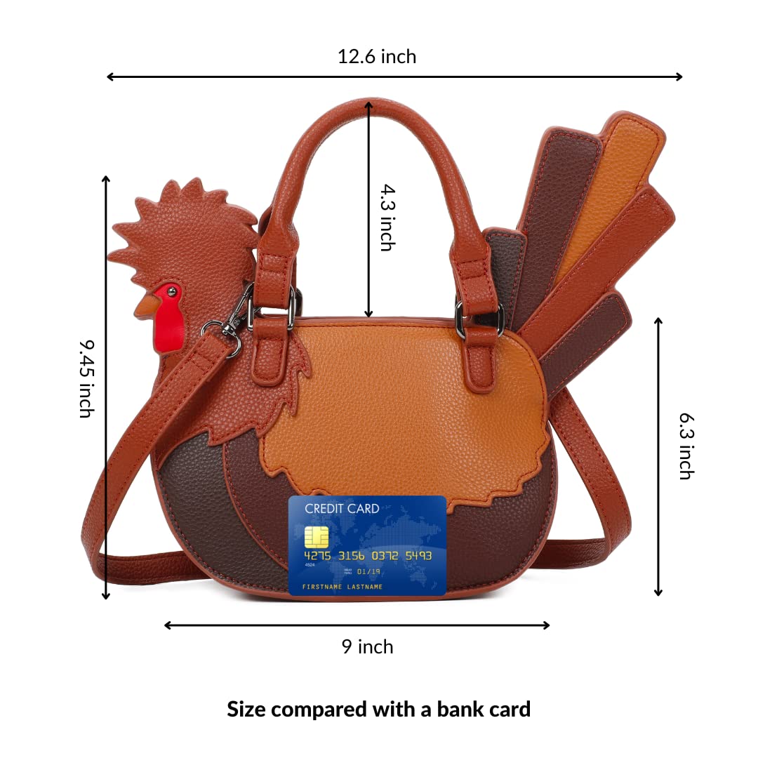 The Original Chicken Handbag, Chicken Shaped Handbags For Women, Patented Chicken Purse, made with durable and quality leather