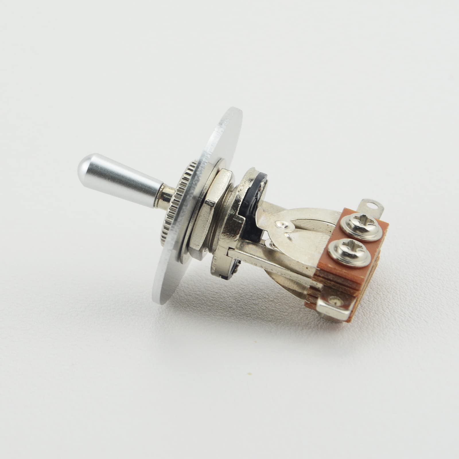 Wwomusic Gold 3 Way Short Straight Electric Guitar Pickup Toggle Switch with Metal Tip Knob Cap and Toggle Switch Washer for Gibson LP Les Paul EPIPHONE Style Guitar Parts
