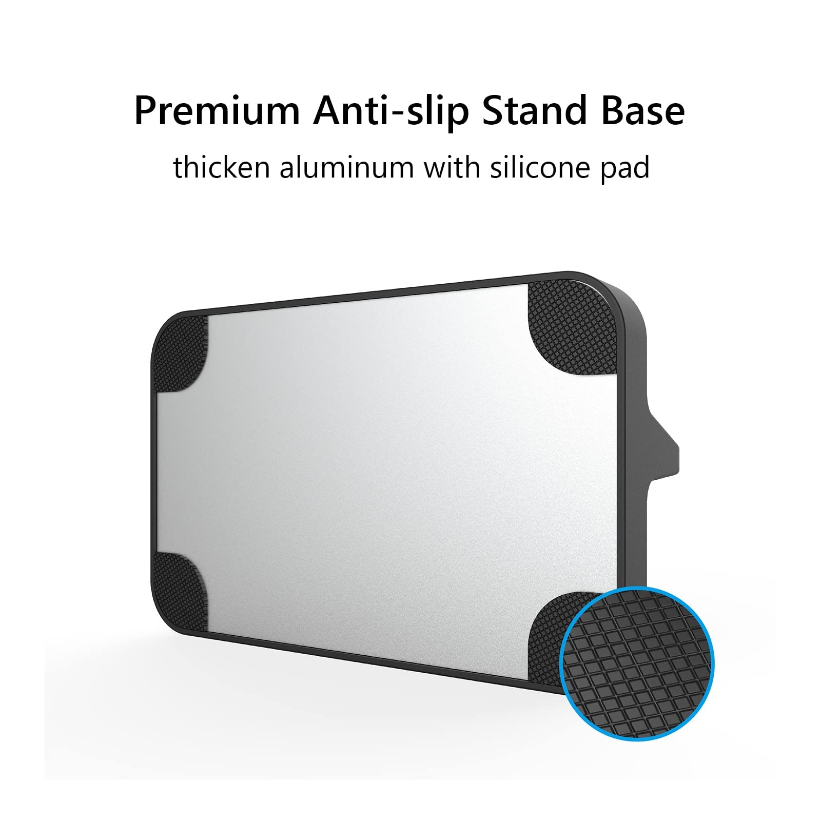 YIGORN Stand Dock for Valve Steam Deck,Steam Deck Accessories,Holder Base Station with Anti-Slip Silicone Pad for Steam Deck/Switch/Pad/Phone