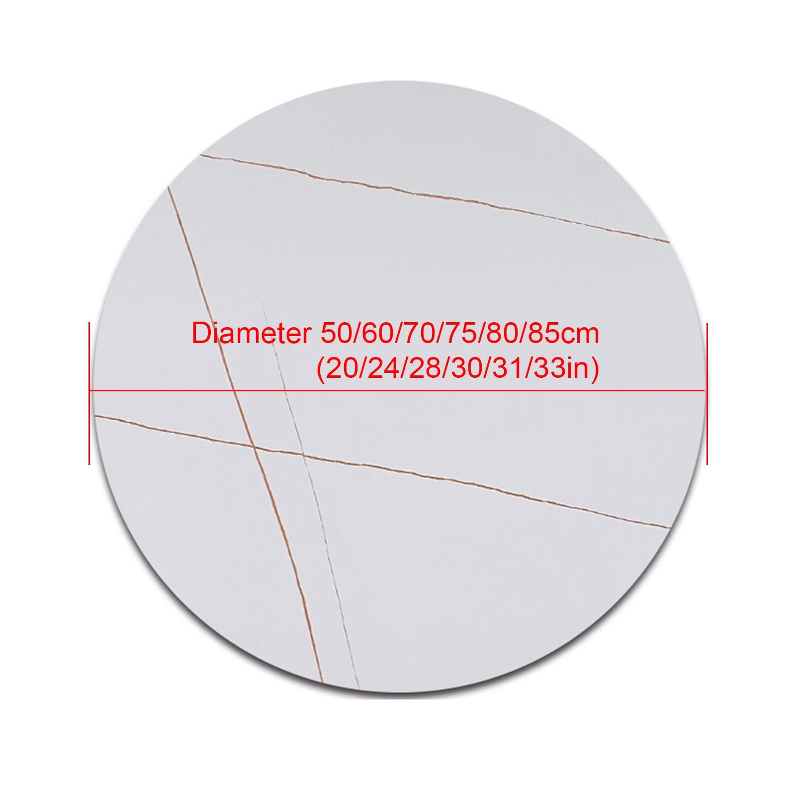 Slate Dining Table Turntable, Household Rotatable Round Table Turntable, Restaurant Marble Base Turntable, Multi-functional Lazy Susan (Color : Black, Size : 70cm/28in)
