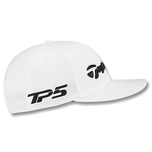 TaylorMade Standard Tour Flatbill Hat, White, Medium