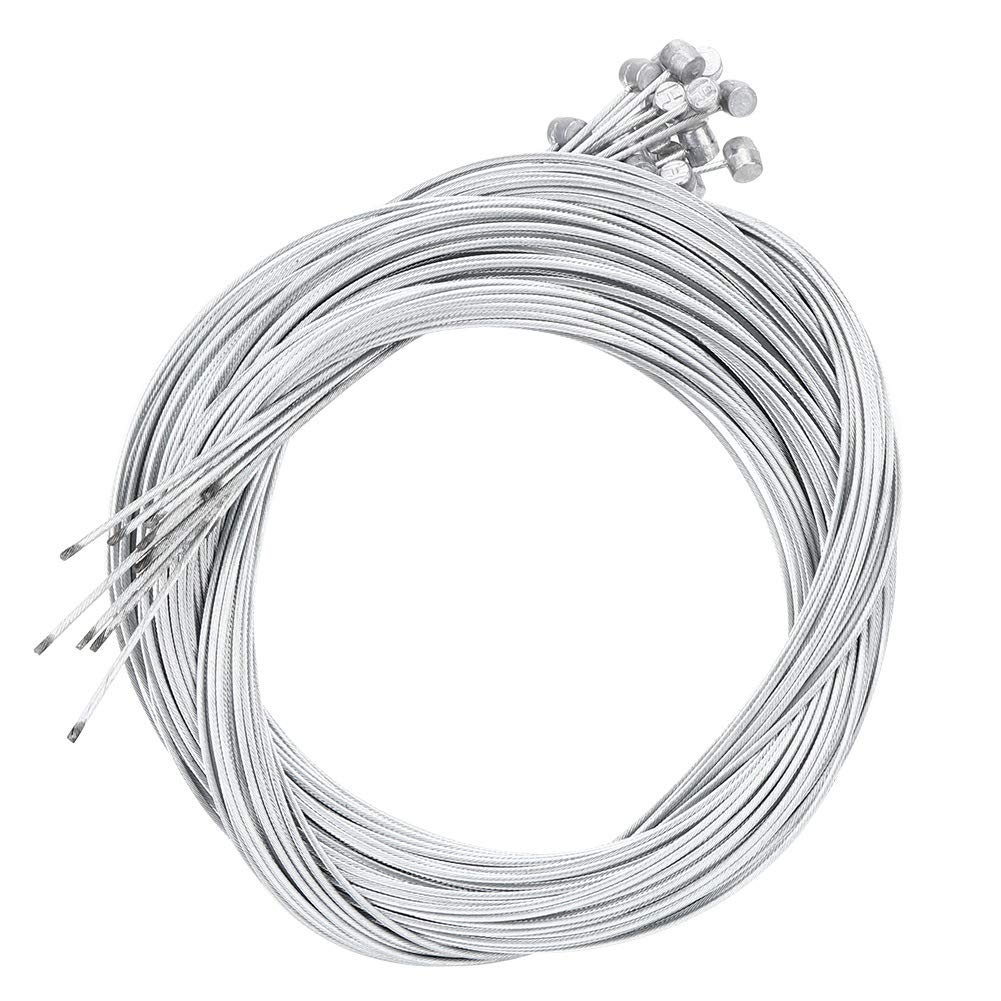 REOUG 20PCS Metal 2.5M Length 1.6mm Thick Electric Bicycle Rear Cable Core Brake Line Cycling Accessory