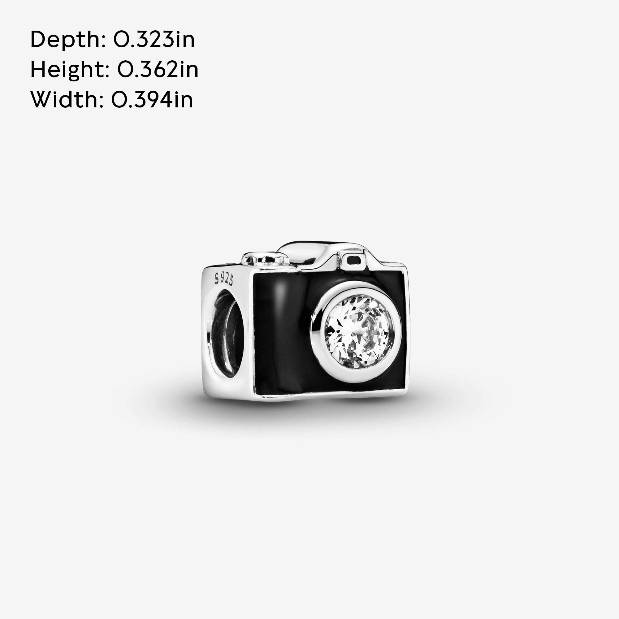 Pandora Jewelry Vintage Camera Cubic Zirconia Charm in Sterling Silver