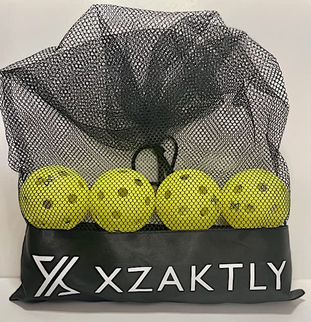 XZAKTLY Pickleball Balls Indoor Pickleball Neon Green Balls (Pack of 8)