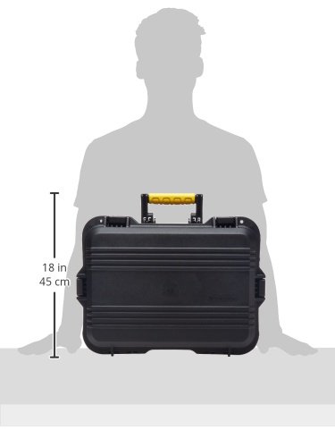 Plano 108021 Gun Guard AW Large Pistol/Accessories Case with Deluxe Latches Black