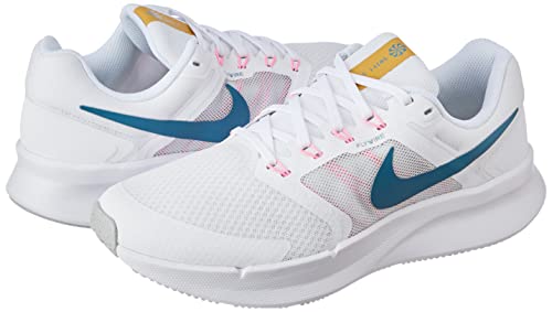 Nike Women's Run Swift 3 Sneakers, White/Aqua (Run Swift 3) Dr2698-100, 7.5