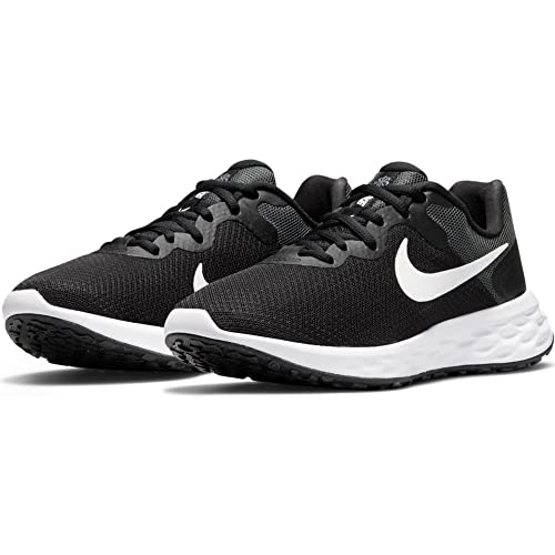 Nike Women's Sneaker Running Shoes, Black White Dk Smoke Grey Cool Grey, 6.5
