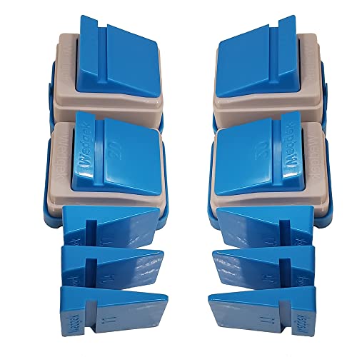 Wedgek LR5 Professional 2 Sets of Angle Guides, Every Degree from 10 to 44 degrees for Both Ends of Sharpening Stone, Large Size
