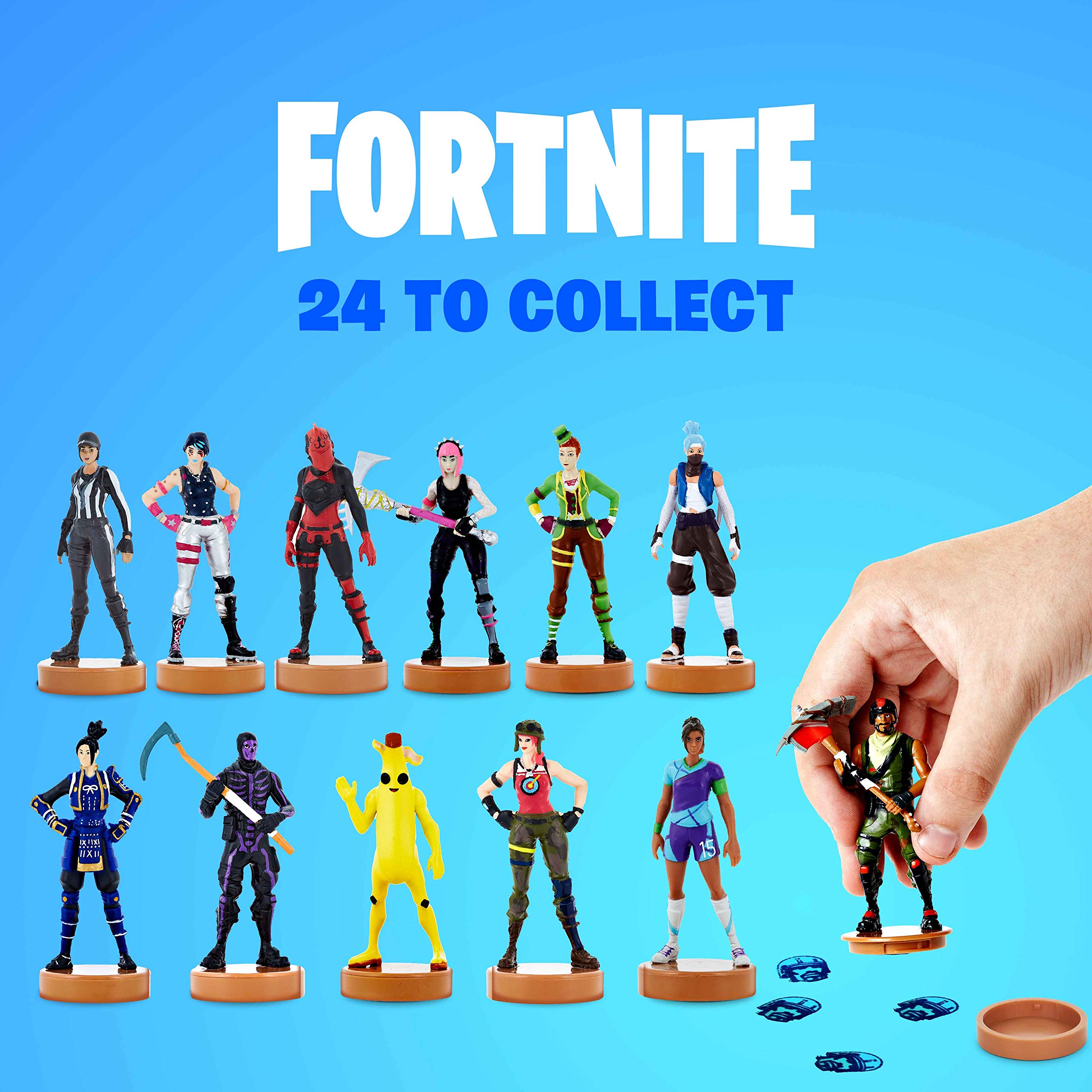 P.M.I. Fortnite Toys - Authentic Action Figures with Stamp, 12 Pack Deluxe Box β Elite Agent, Scratch & Other Popular Fornite Battle Royale Characters β Series 3 Collection for Boys & Girls (2-A)
