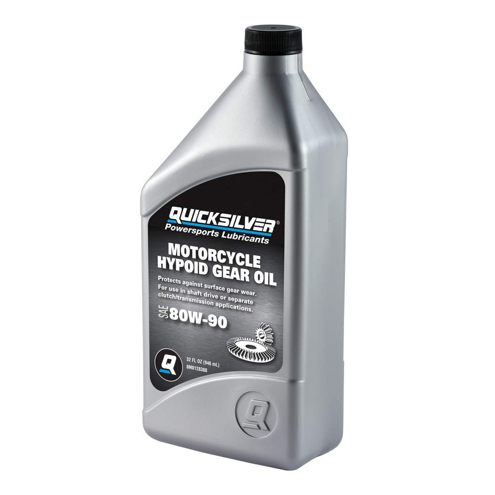 Quicksilver 8M0128380 80W-90 Motorcycle Hypoid Gear Oil β 1 Qt.