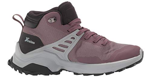 Salomon X Raise MID Gore-TEX Hiking Boots for Women, Flint/Phantom/Quarry, 10.5