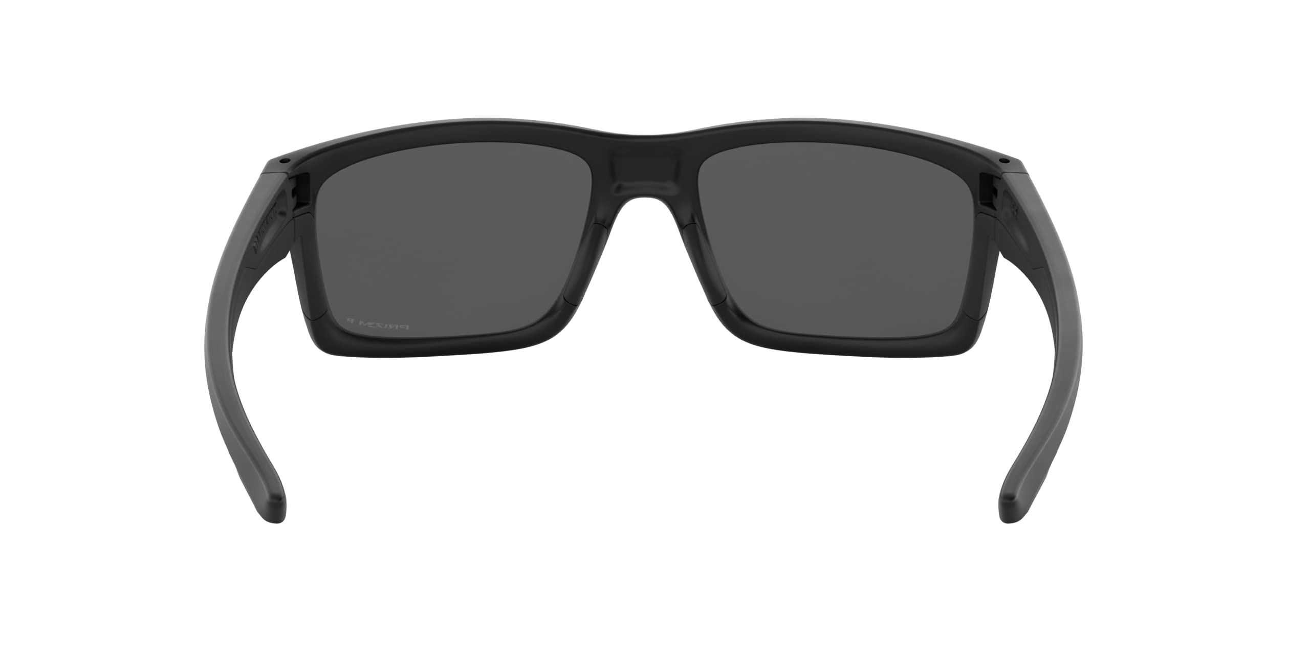 Oakley Men's OO9264 Mainlink Rectangular Sunglasses, Matte Black/Prizm Black Polarized, 61 mm