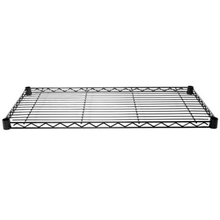 Shelving Inc. Black Wire Shelving with 3 Tier Shelves - 8" d x 30" w x 34" h, Weight Capacity 300lbs Per Shelf