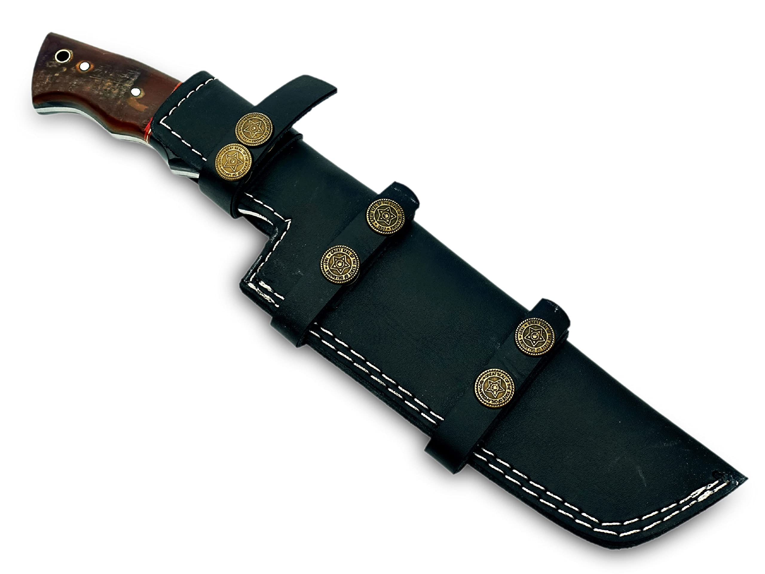 Poshland TR-30 Handmade 12.00 Inches Damascus Steel Tracker Knife - Rock Solid Handle and Blade