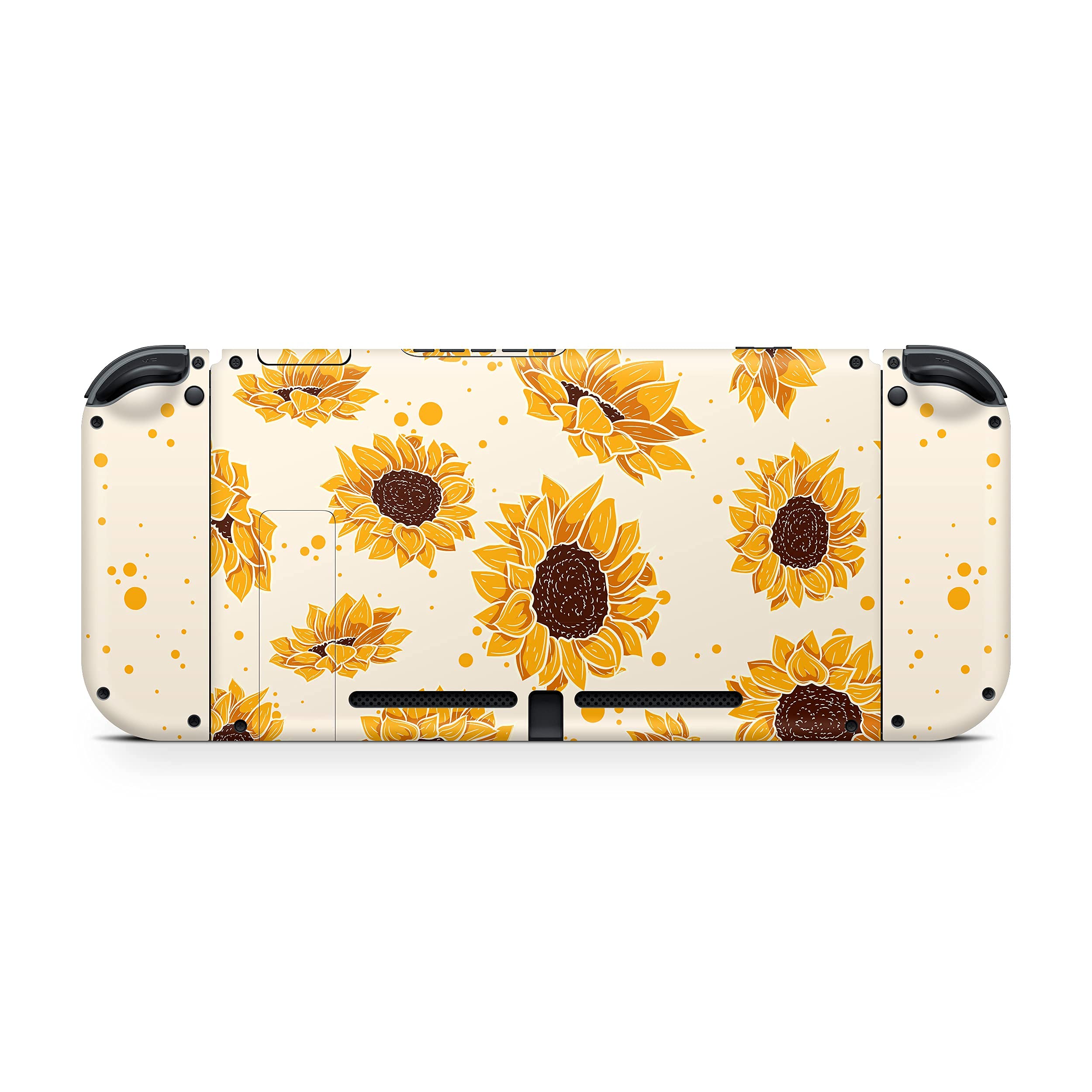 Tacky design Sunflowers Skin Compatible with Nintendo Switch Skin Decal, Yellow Skin Compatible with Nintendo Switch Stickers Vinyl 3m Full wrap Nintendo Switch Cover