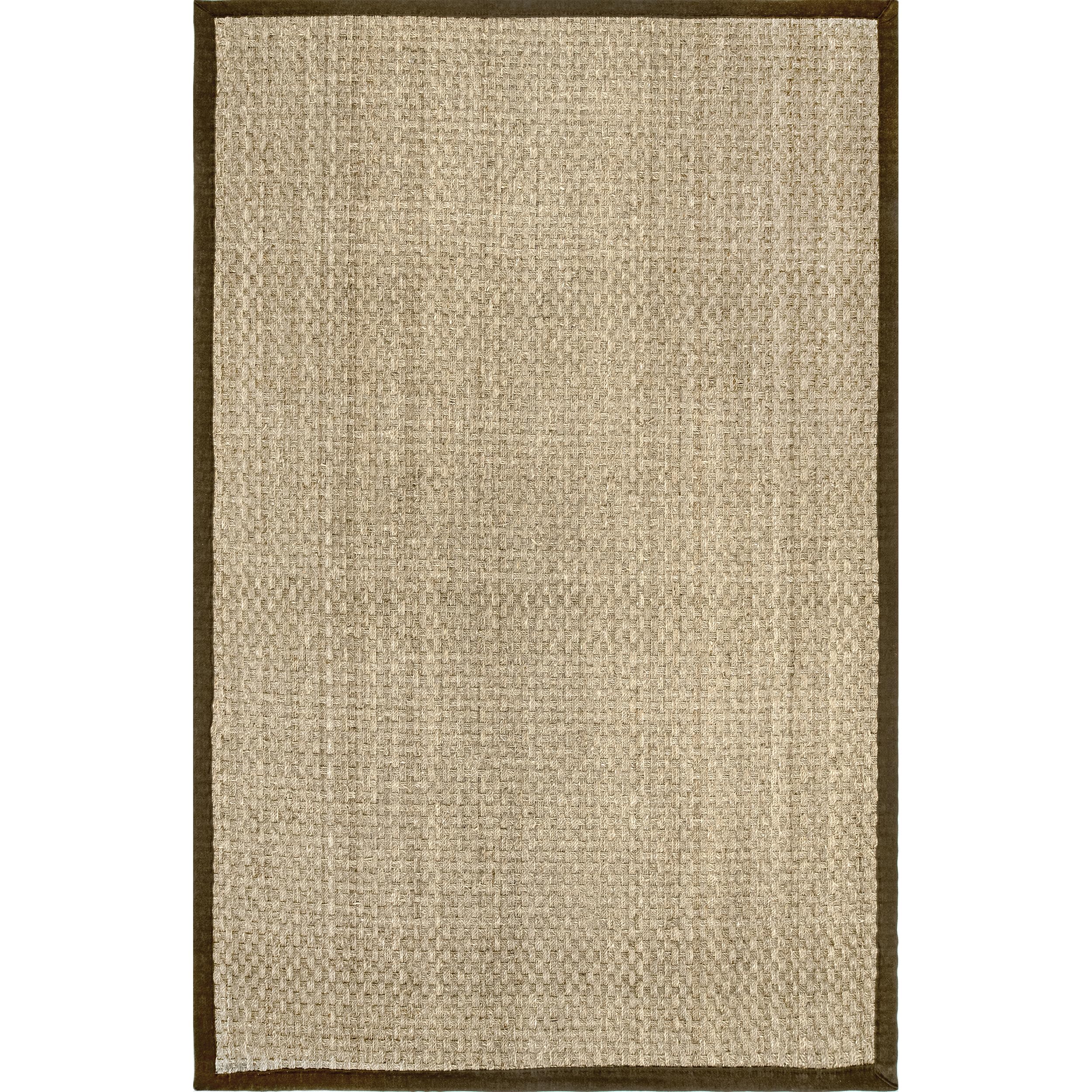 nuLOOM Hesse Checker Weave Seagrass Indoor/Outdoor Accent Rug, 2x3, Brown