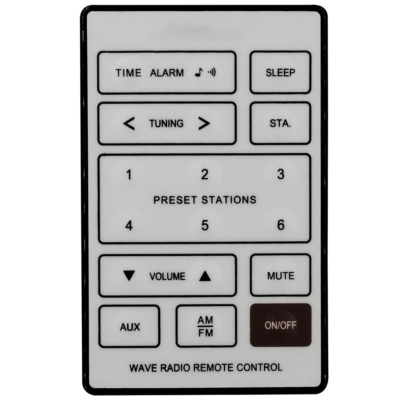 Replacement Remote Control for Bose Wave Radio CD AWR131 AWR1-1W AWR1-1G AWR1-2W AWR113 AWR1W1 AWR1G1