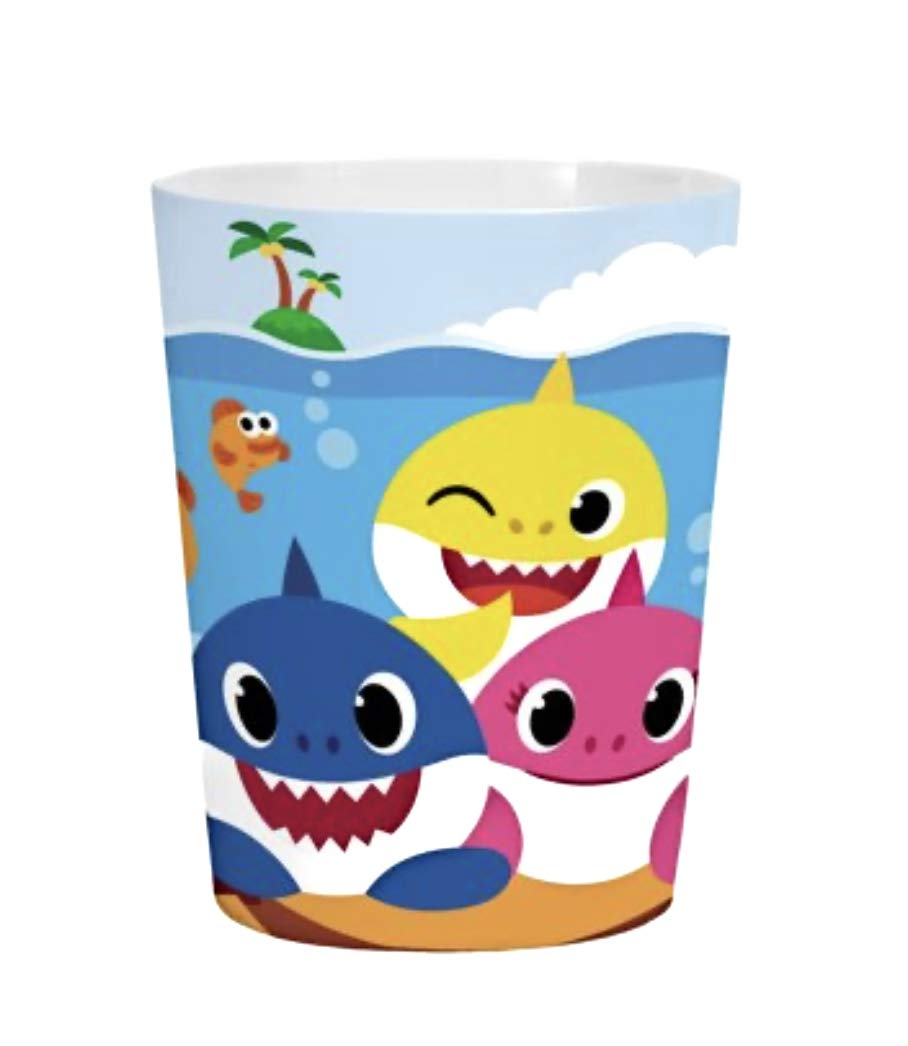 Pinkfong Baby Shark 1.6 Gallon Blue Polyresin Trash Can
