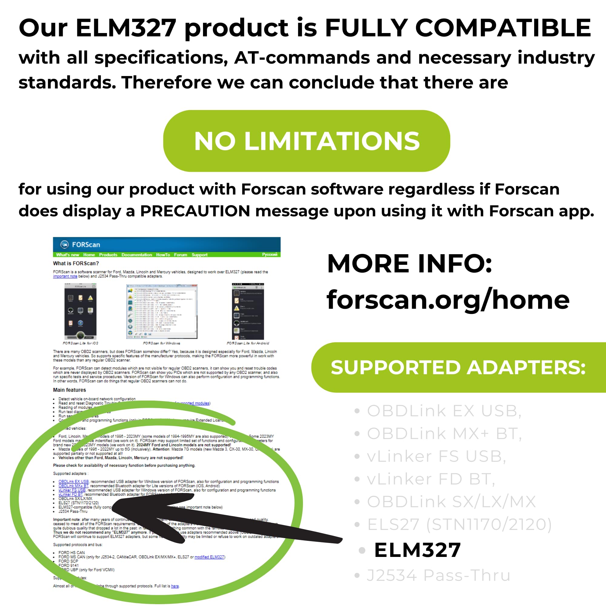 OHP ELMconfig FORS-CAN ELM327-based OBD2 to USB Programming Cable