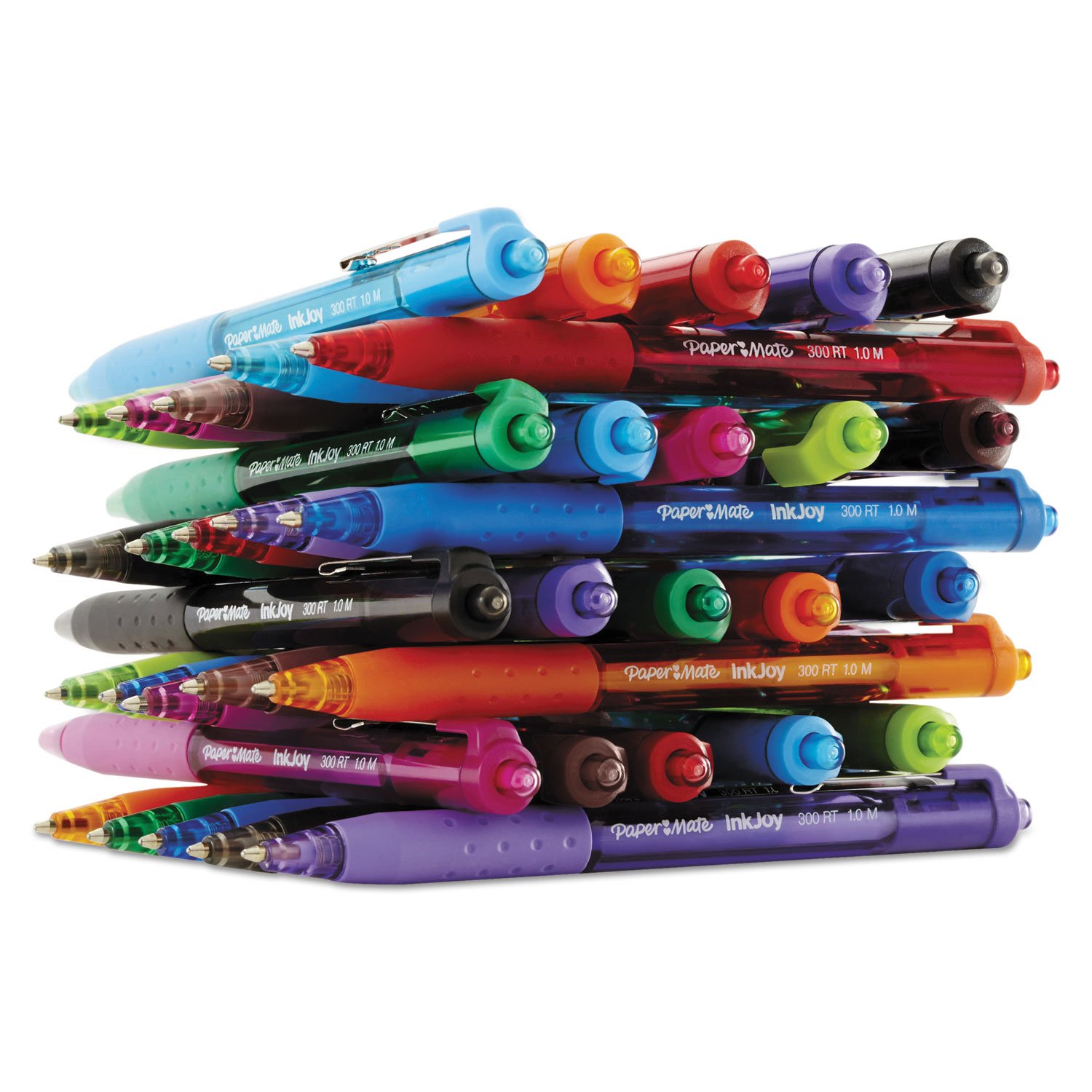 Paper Mate 1951360 InkJoy 300 RT Retractable Ballpoint Pen, 0.7mm, Black, Dozen
