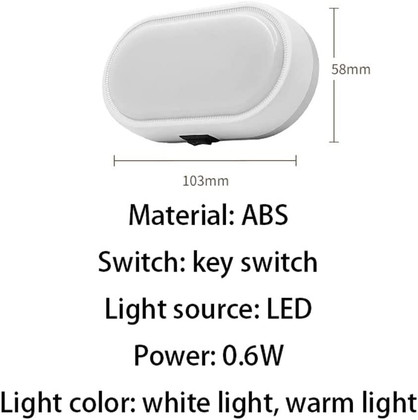 Nightlight,Button Switch, Warm Light + White Light, 0.6W, 220V, Modern and Simple, Suitable for Babies, Children, Children's Rooms, Corridors and Other Scenes (1 Pack
