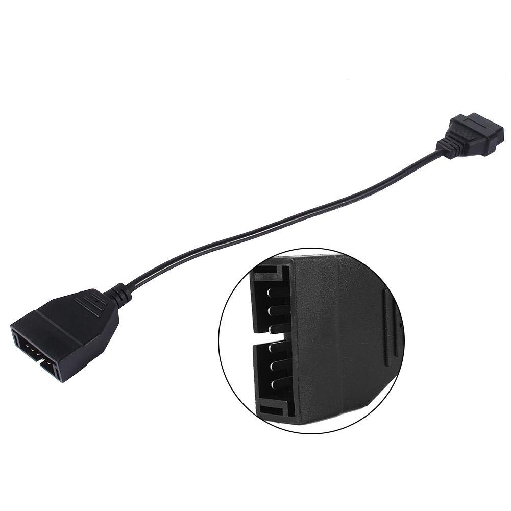 OBD1 12 Pins to OBD2 16 Pins, Diagnostic Tool Connector Adapter Cable for OBD1 12 Pins to OBD2 16 Pins