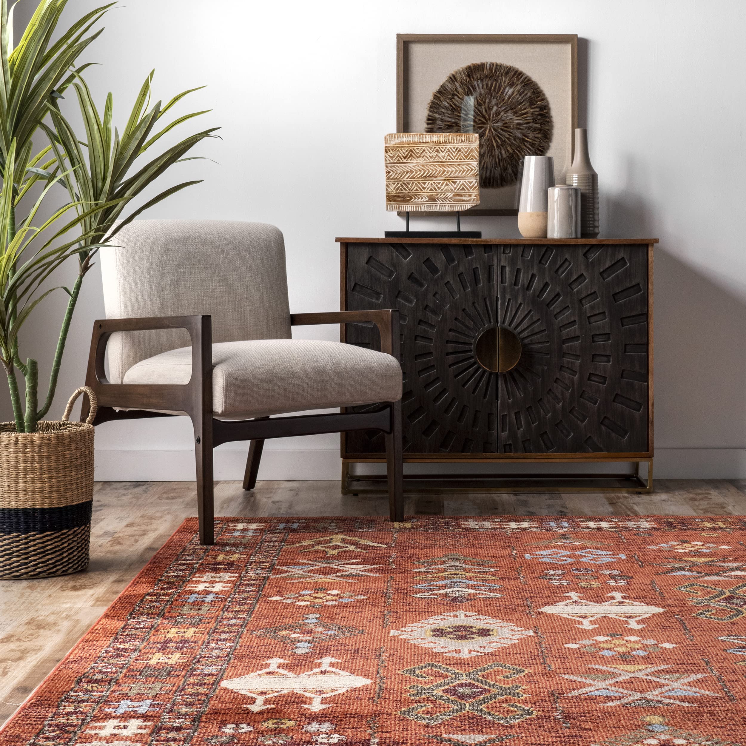 nuLOOM Transitional Tribal Wilma Area Rug, 8x10, Orange